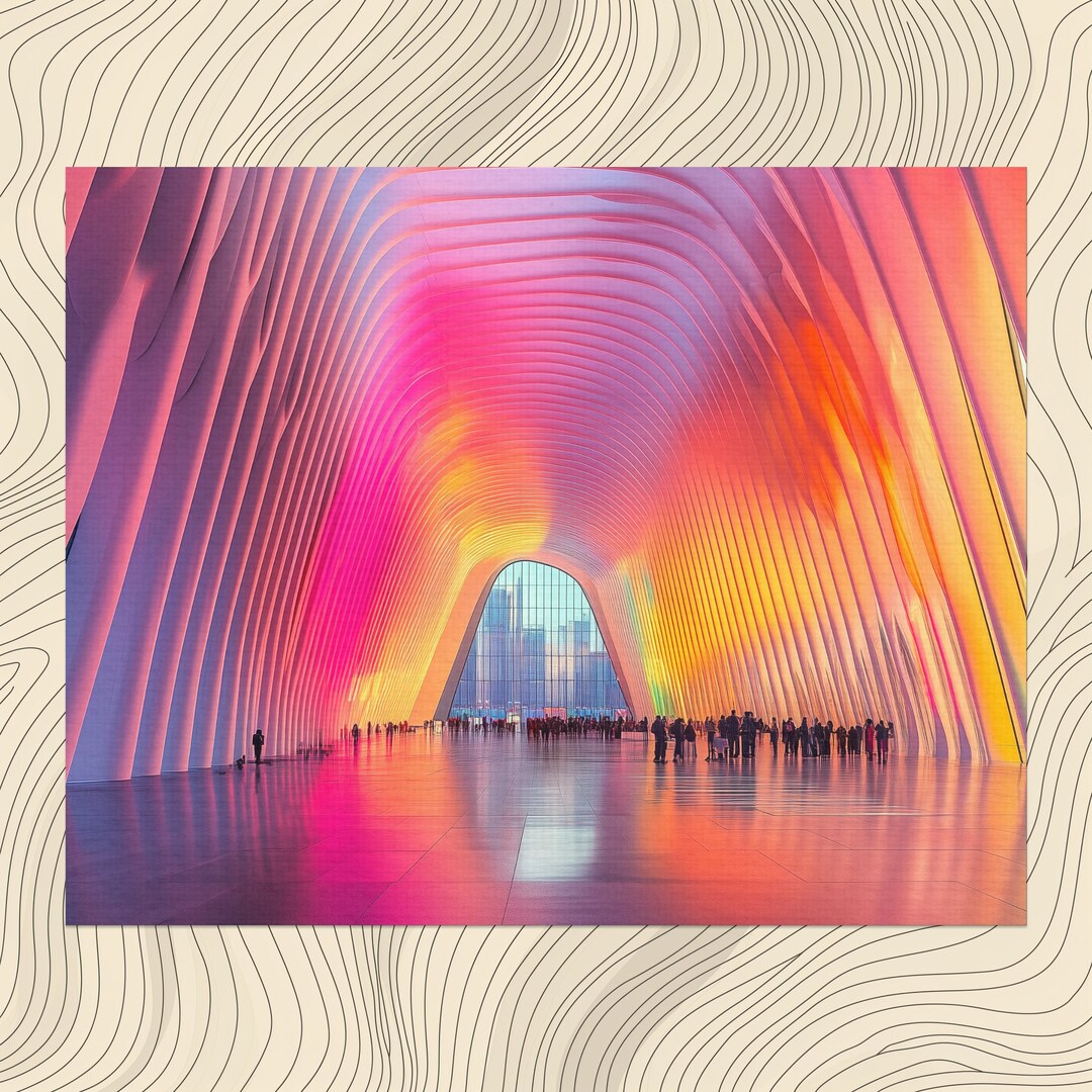 Oculus World Trade Center Canvas Wall Art New York Futuristic Print ...