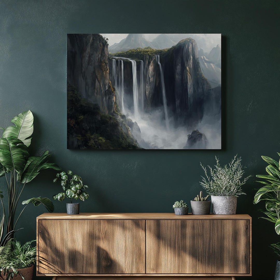 Angel Falls Venezuela Canvas Wall Art, Breathtaking Natural Landscape ...