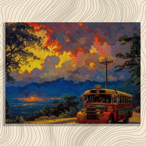 Philippines Canvas Wall Art, Nostalgic Jeepneys Traditional Filipino ...