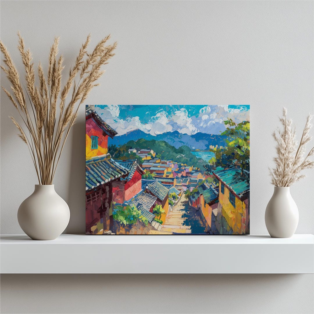 Seoul Canvas Wall Art, Captivating Hyper Realistic Cityscape Prints ...