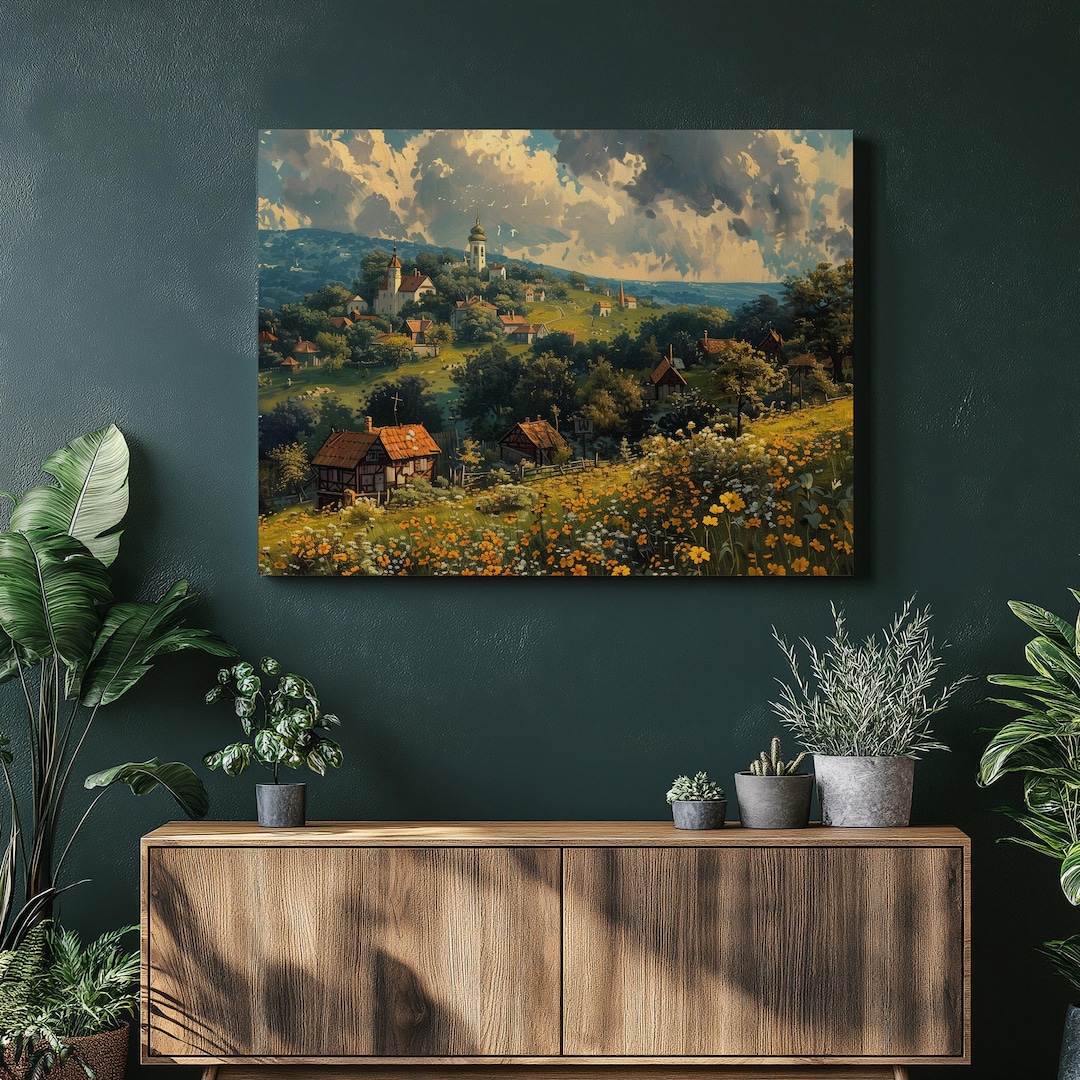 Belarus Canvas Wall Art, Detailed Oil Paint Recreation of Belarusian ...