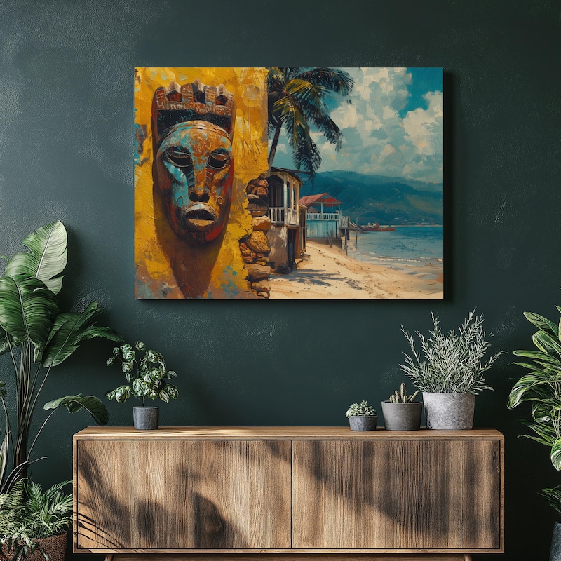 Liberian Art Canvas - Etsy