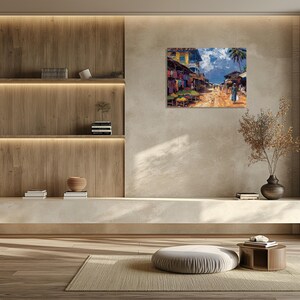 Ghana Canvas Wall Art, High Detail Oil Painting Decor, Kente Cloth ...