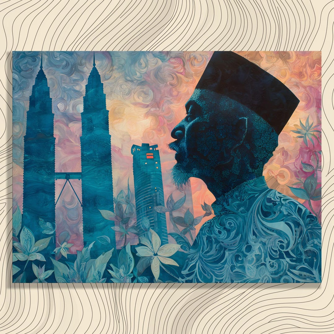 Kuala Lumpur Canvas Wall Art – Petronas Towers Skyline Modern ...