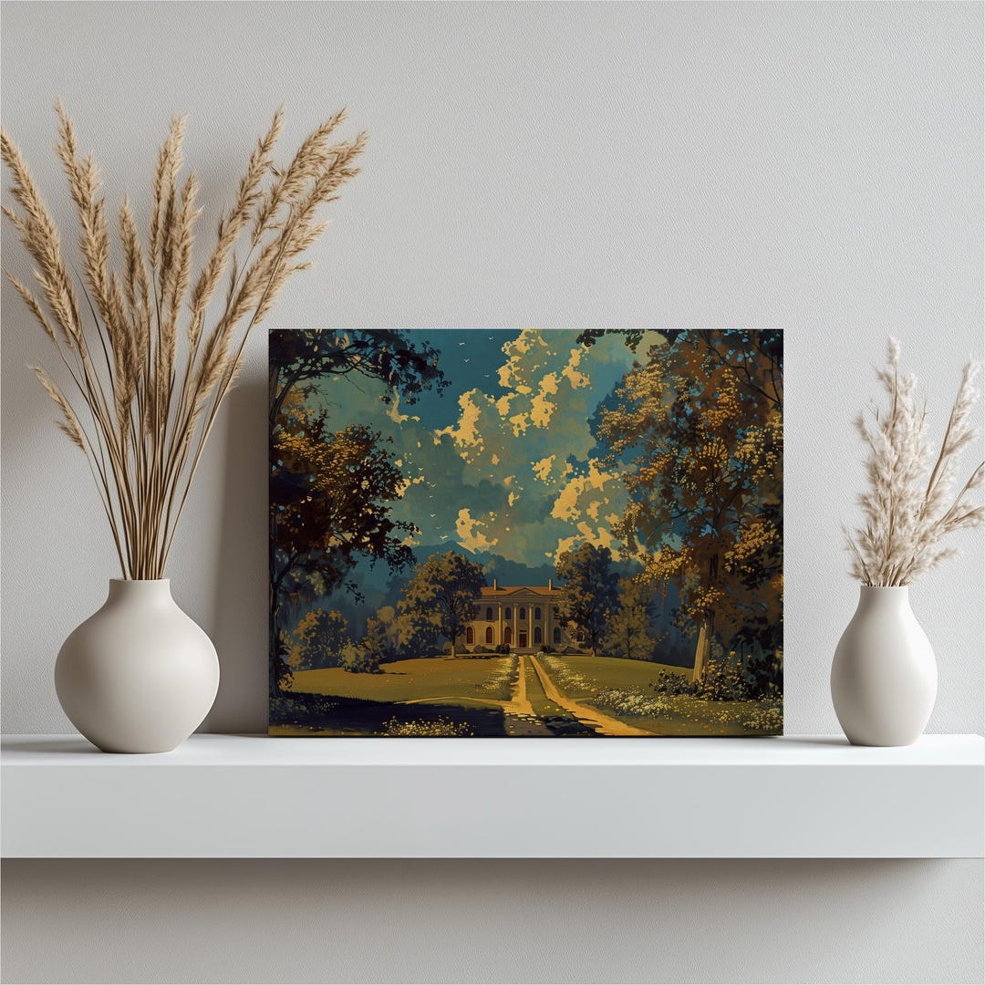 Virginia Canvas Wall Art, Oil Painting High Resolution Historic ...