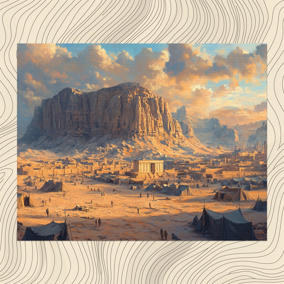 Syria Canvas Wall Art, Stunning Desert Tents and Breathtaking ...