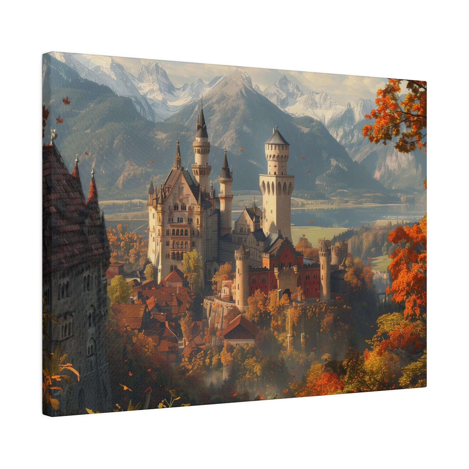 Germany Canvas Wall Art, German Scenery, Nostalgic Oil Painting ...