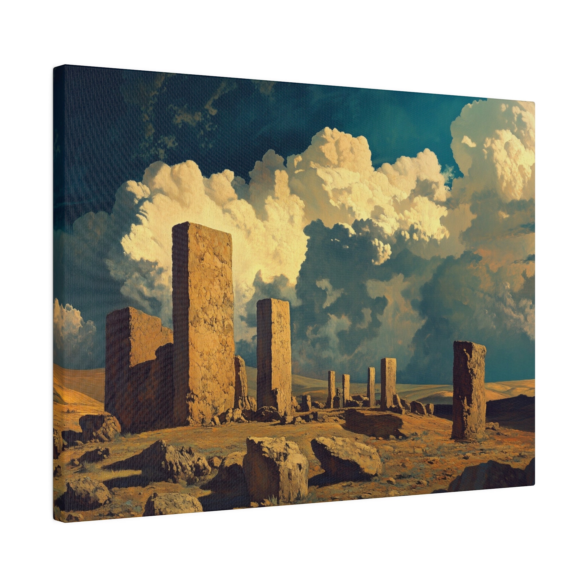 Gobekli Tepe Canvas Wall Art, Ancient Turkey Archaeological Decor ...