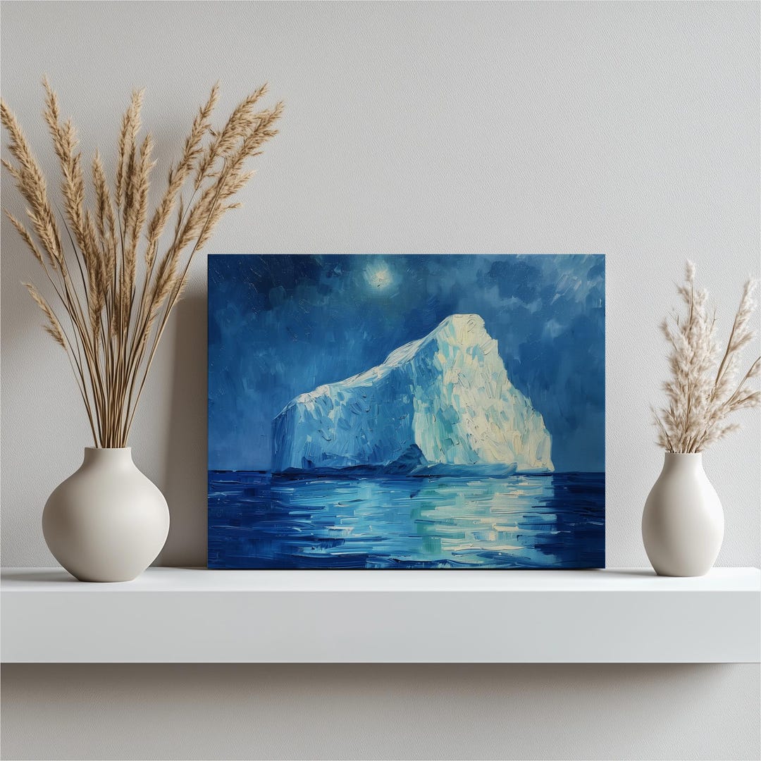 Iceberg Canvas Wall Art, Perfect for Nature Lovers and Home Decor ...