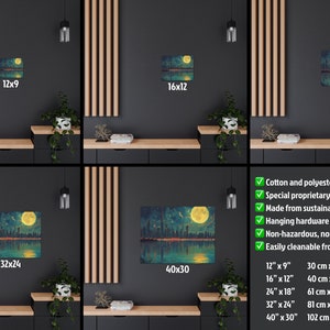 Kuwait Canvas Wall Art Illuminated Skyline Modern Skyscrapers Kuwait ...