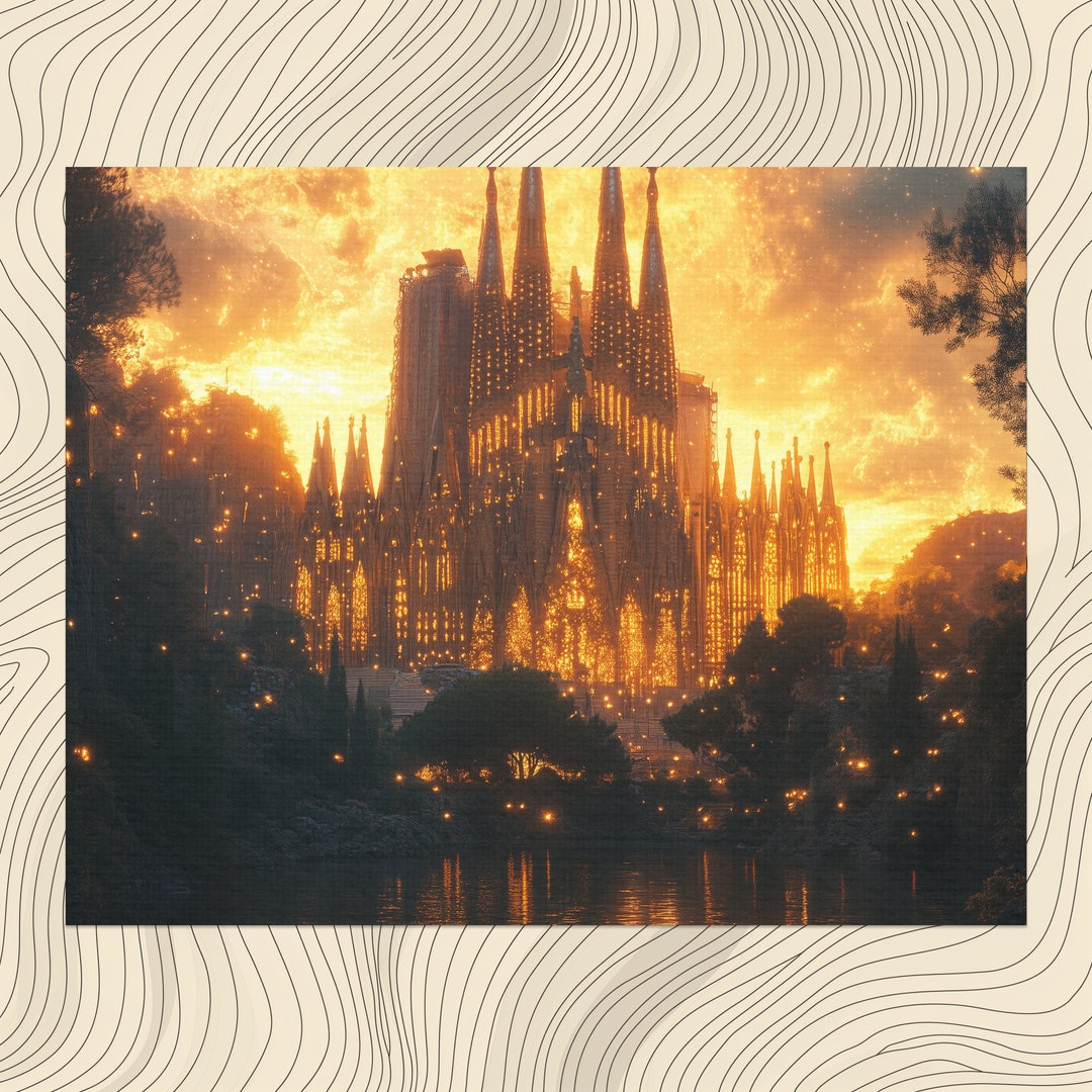 Sagrada Familia Canvas Wall Art, Stunning Barcelona Architecture With ...