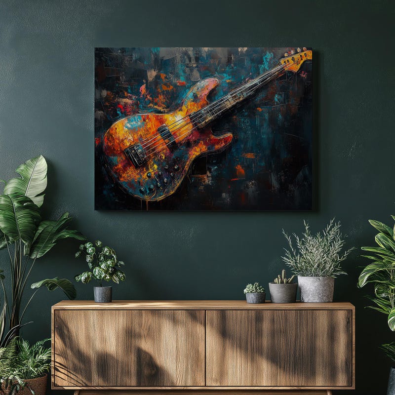 Electric Guitar Artwork - Etsy