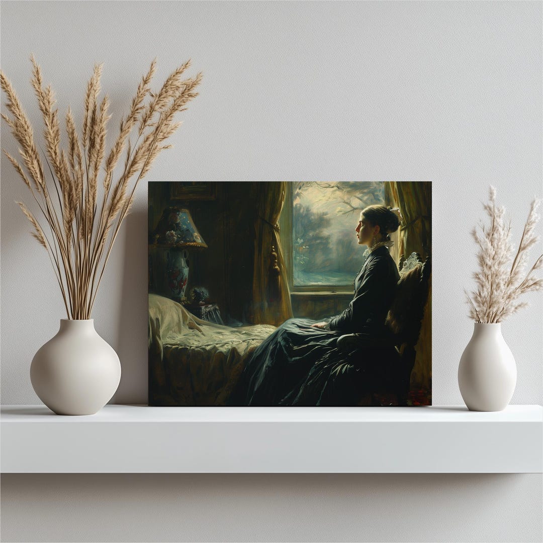 Florence Nightingale Canvas Wall Art, Vintage Nurse Artwork, Historical ...