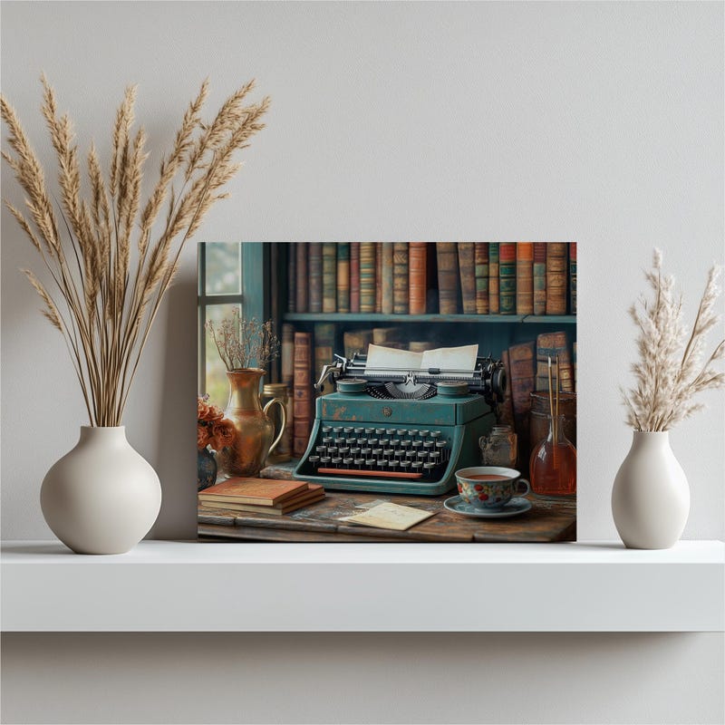 Green Typewriter - Etsy