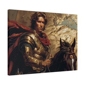 Alexander the Great Canvas Wall Art, Historical Conqueror Painting of ...