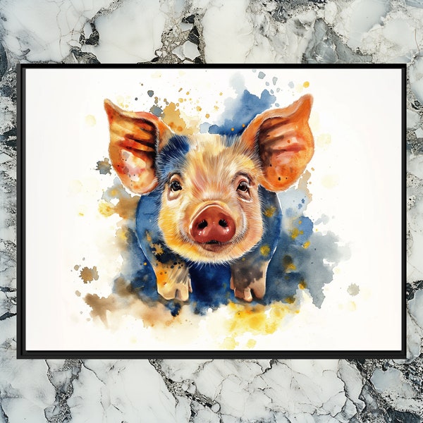 Pig Canvas Art - Etsy