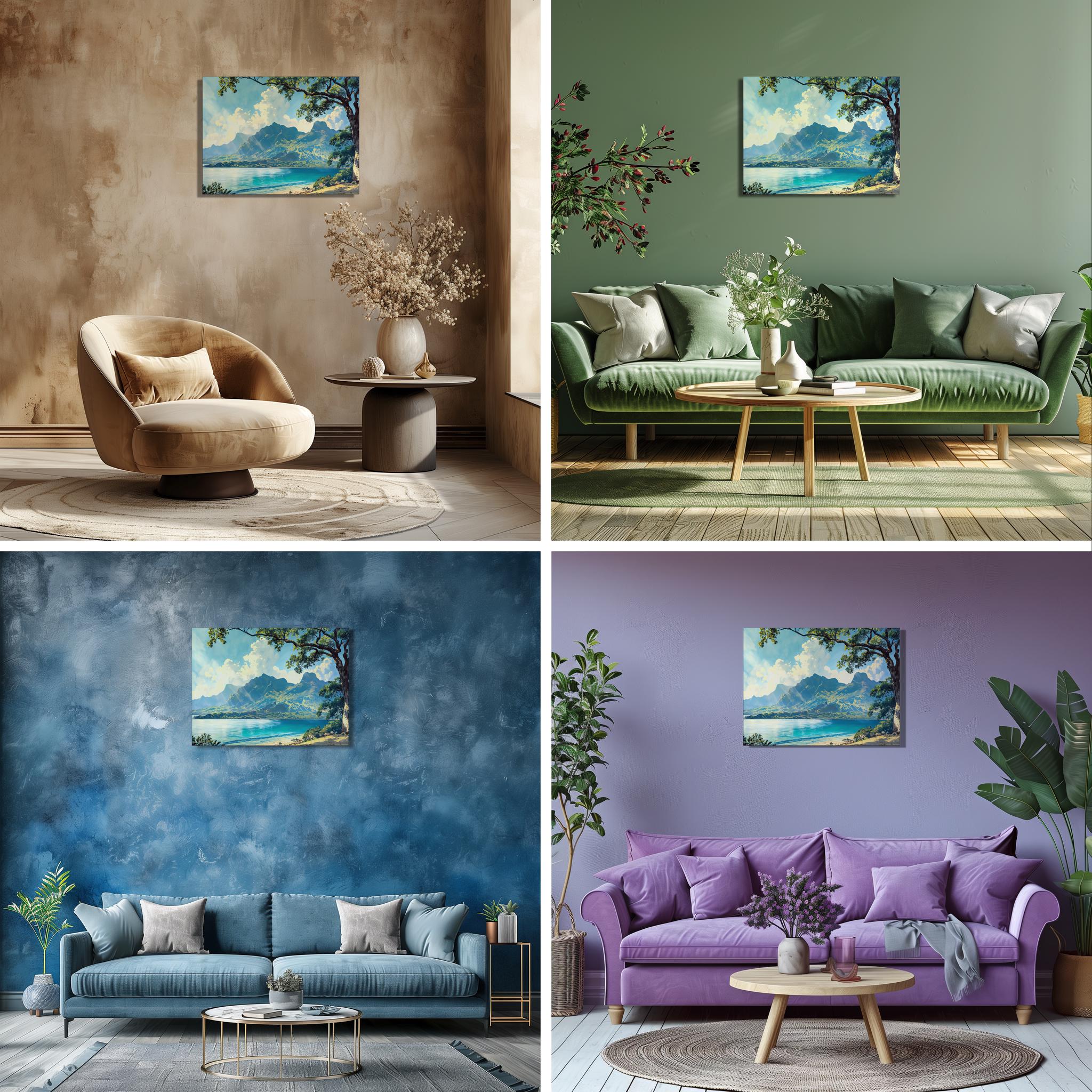 Philippines Canvas Wall Art: Beautiful Scenic Landscape Colorful and ...