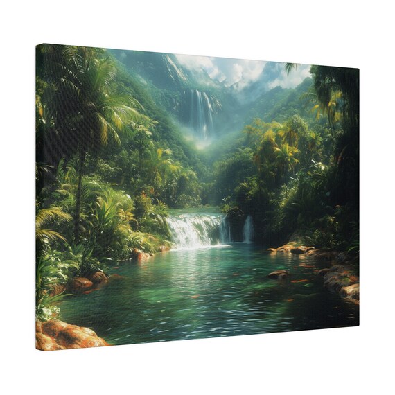 Dipinto Di Foresta Pluviale Tropicale