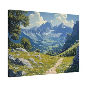 Backpacking Canvas Wall Art for Adventure Lovers, Nature Trail Decor ...