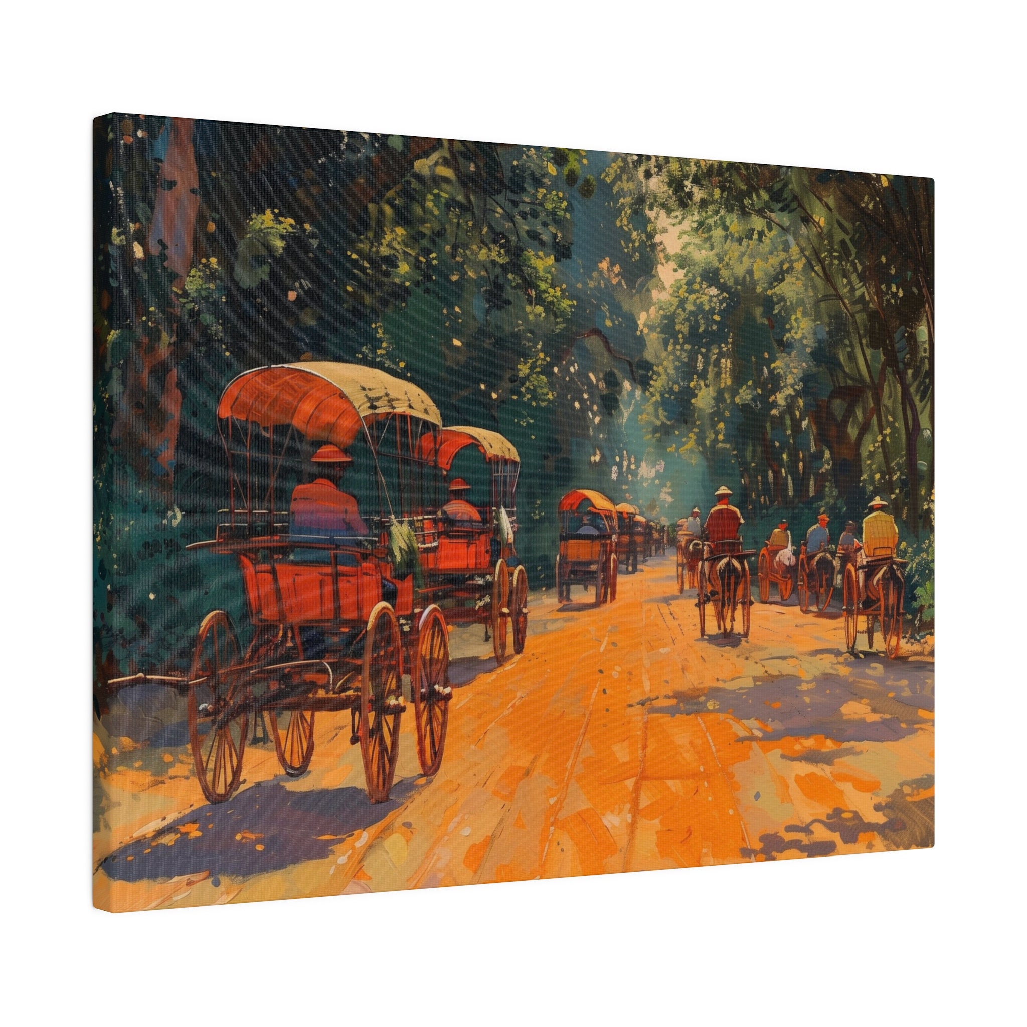 Bangladesh Canvas Wall Art, Traditional Rickshaw and New Year ...