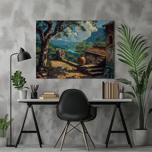 Honduras Canvas Wall Art Nostalgic Copan Ruins Detailed Oil Paint Lenca ...