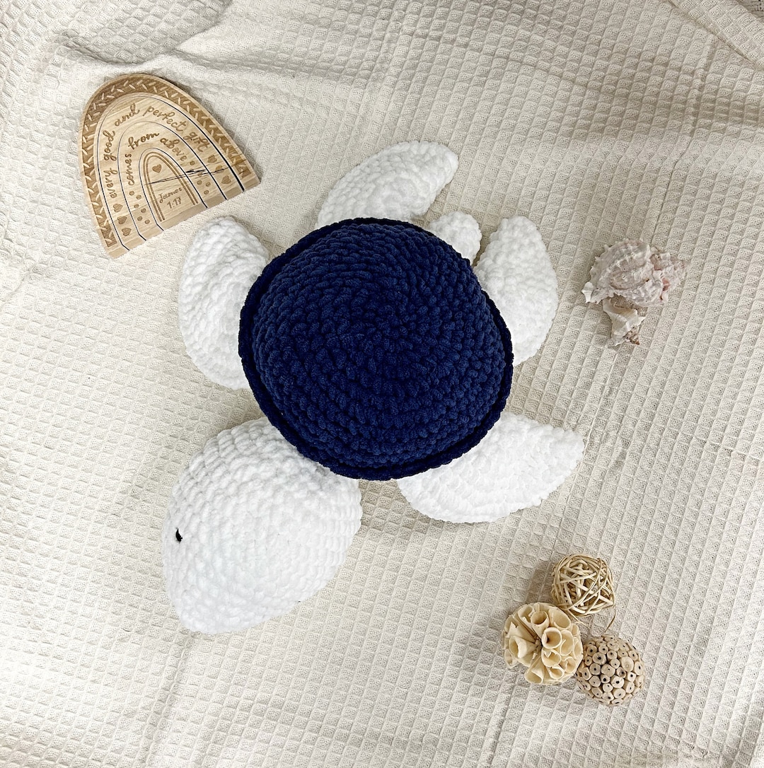 Jumbo Ocean Turtle Plush Toy - Giant Sea Turtle Cuddle Buddy, Cute ...