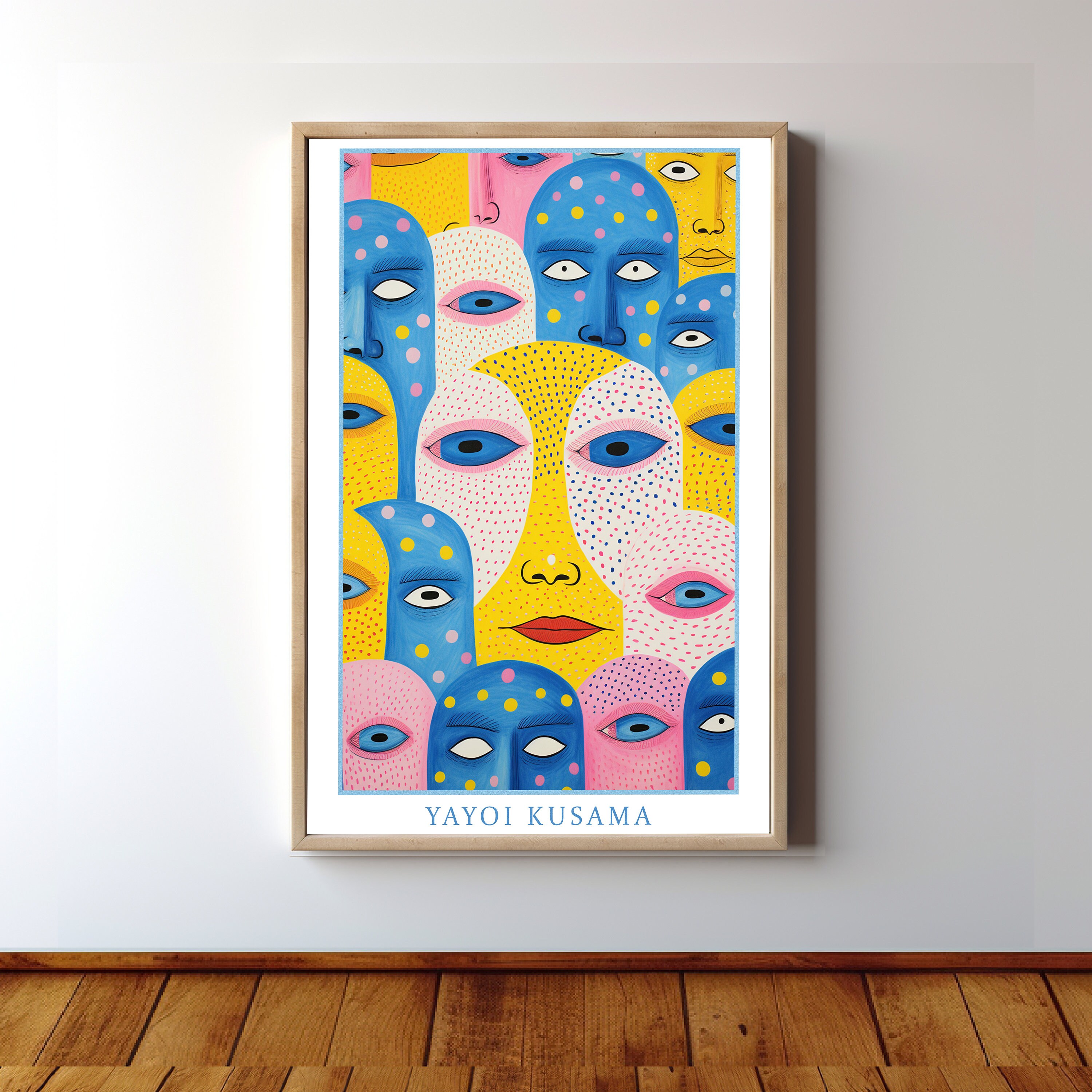 Yayoi Kusama Poster,yayoi Kusama Face Print,yayoi Kusama Print,kusama ...