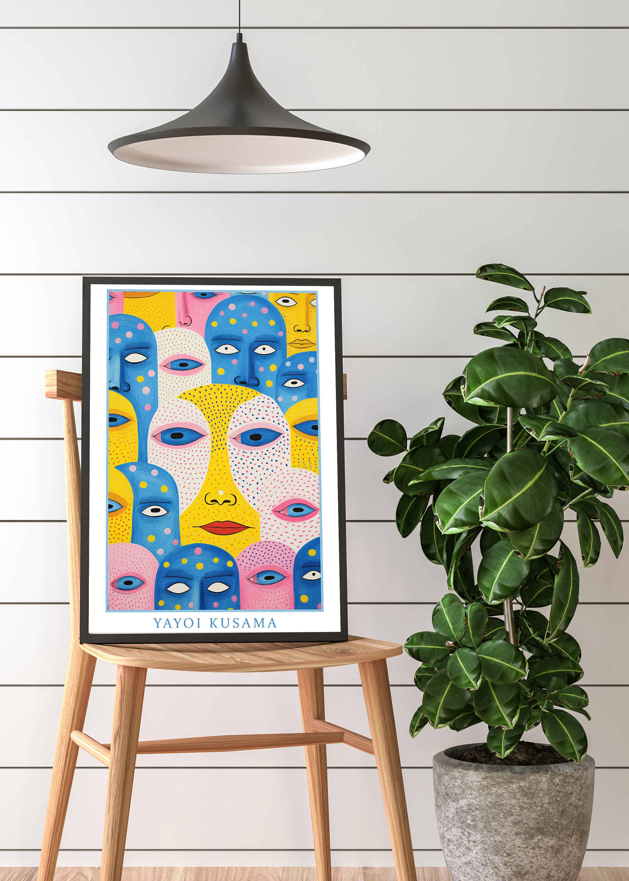 Yayoi Kusama Poster,yayoi Kusama Face Print,yayoi Kusama Print,kusama ...