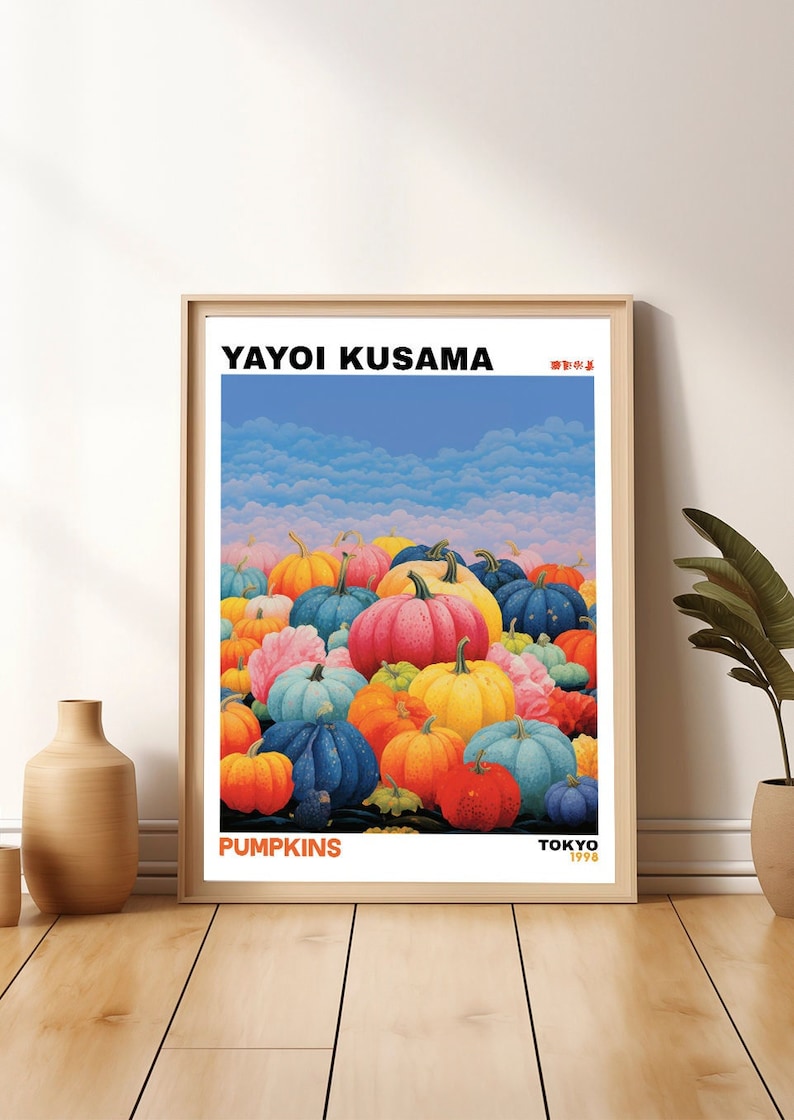 Yayoi Kusama Poster, Yayoi Kusama Pumpkin Print,yayoi Kusama Print ...