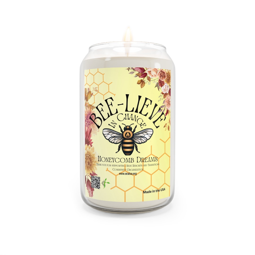 Bee-lieve Honeycomb Dreams Scented 13.75oz Candle - Etsy