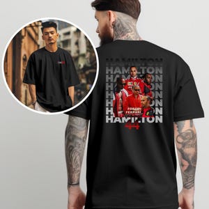 Hamilton Ferrari Hoodie, Racing Fan Hoodie, Lewis Hamilton Fan Gift ...