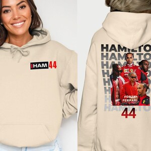 Hamilton Ferrari Hoodie, Racing Fan Hoodie, Lewis Hamilton Fan Gift ...
