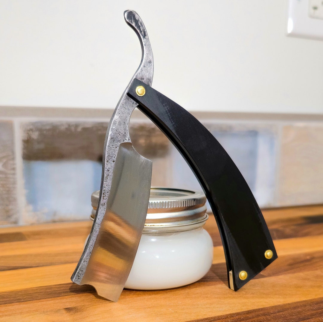 Hand Forged Smiling Straight Razor Carbon Fiber Scales - Etsy