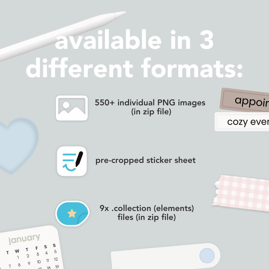 2025 Digital Sticker Pack - Etsy