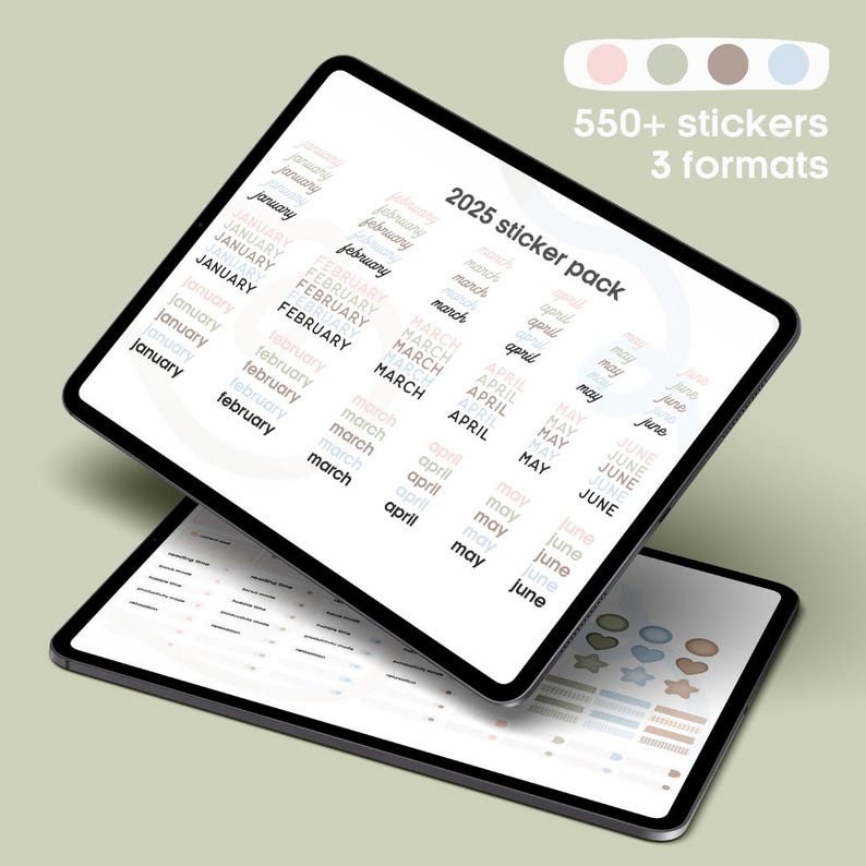 2025 Digital Sticker Pack - Etsy