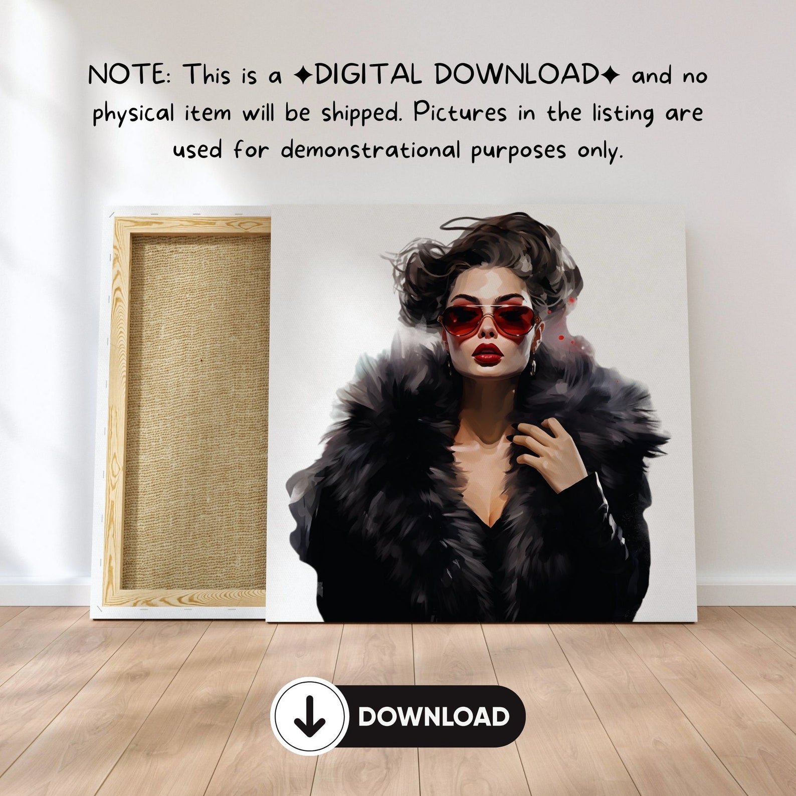 Mob Wife Aesthetic Clipart, Mob Wife Era Clipart, Rich Woman in Fur ...