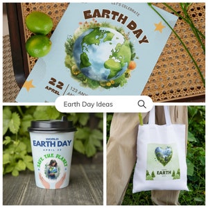 Watercolor Earth Day Clipart, Environment Clipart, Eco Friendly Clipart ...