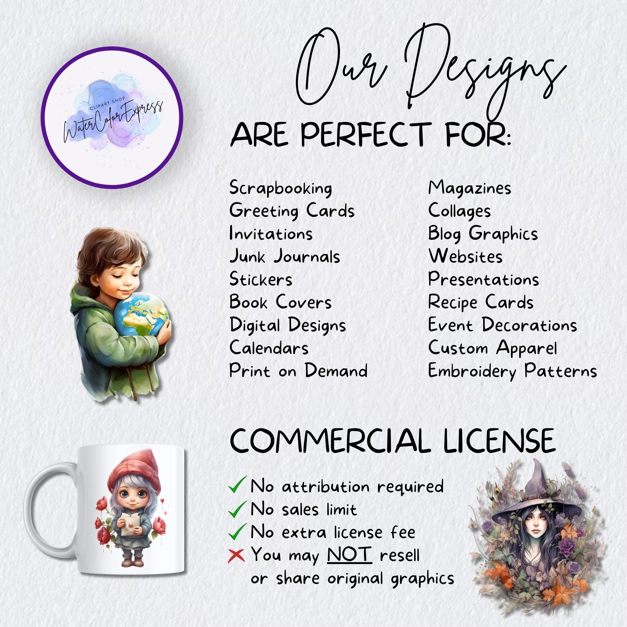 Watercolor Earth Day Clipart, Environment Clipart, Eco Friendly Clipart ...