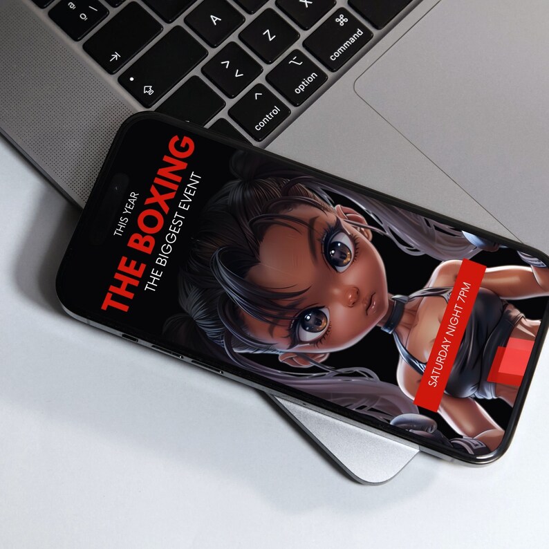 Black Chibi Boxer Girl Clipart Bundle, Cute Chibi African American Girl ...