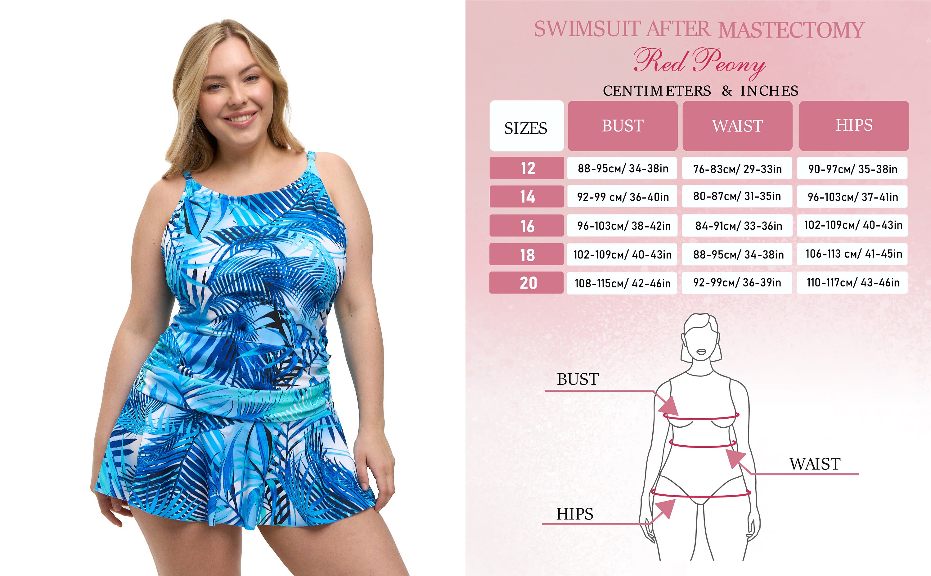 Mastectomy Swimming Suit With Pockets for Prosthesis - Etsy