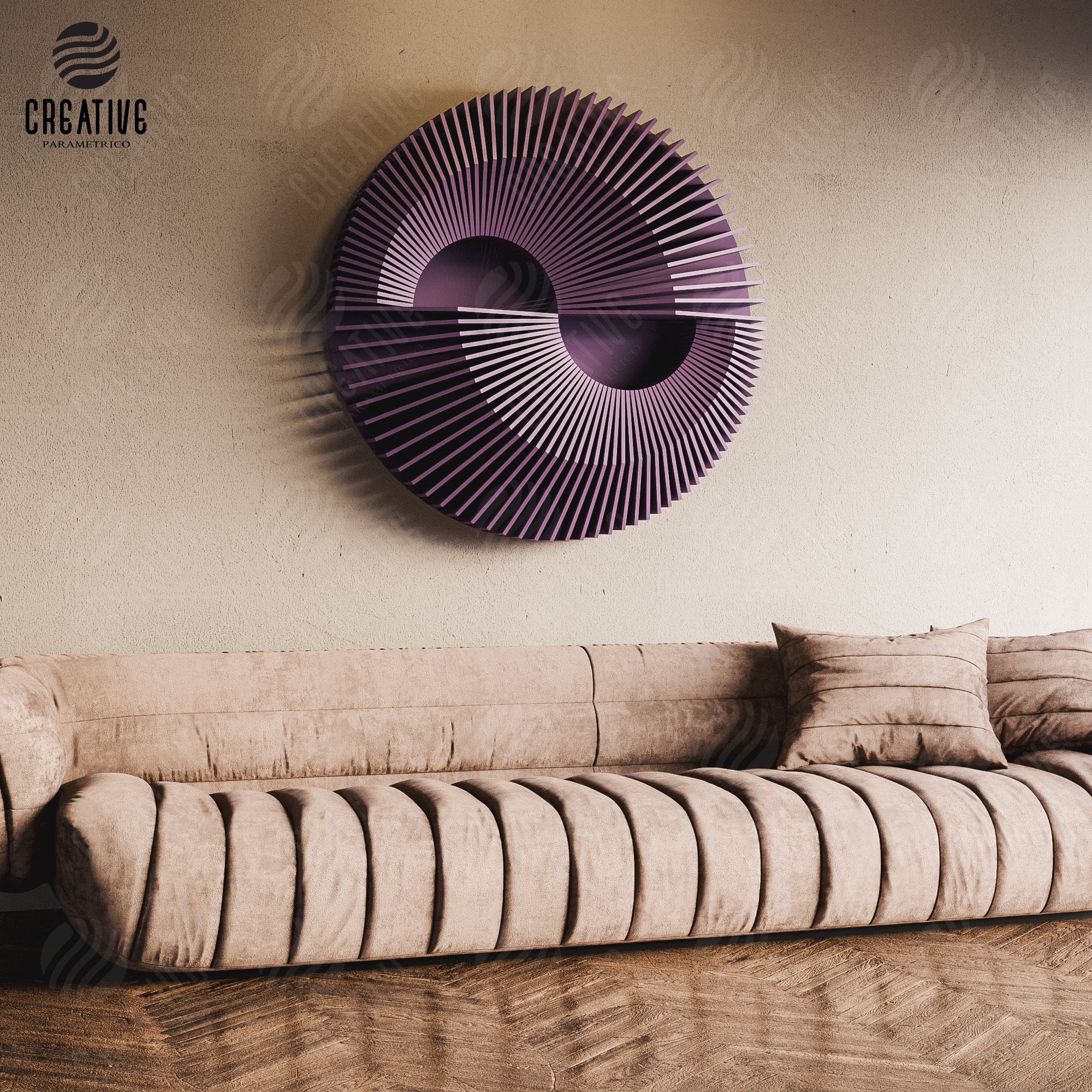 Parametric Radial Art Νο30/digital File for CNC Cutting/ CNC Files ...