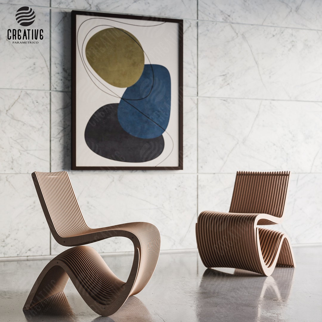 Parametric Chair No4/Ω omega Shaped Chair/dining Chair/cnc Digital ...