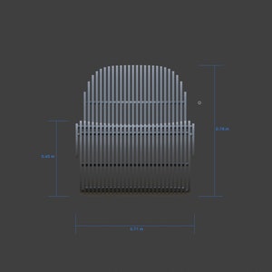 Parametric Chair No2/r-shaped Chair/wavy Design/cnc Digital Files ...