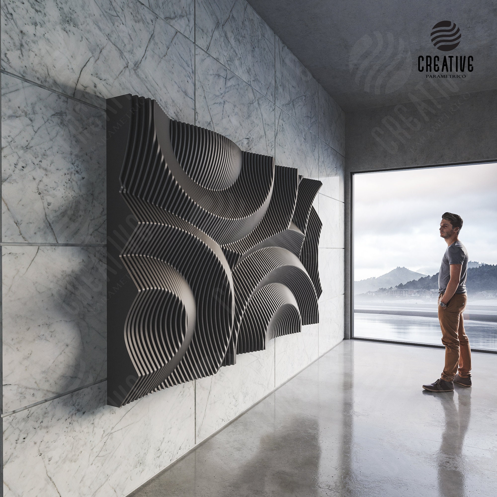 Parametric Wall Art Νο13 / Digital File for CNC Cutting / Wall Décor ...