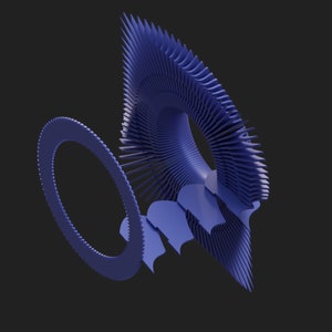 Parametric Radial Art Νο22/circular/helix/spiral/digital File for CNC ...
