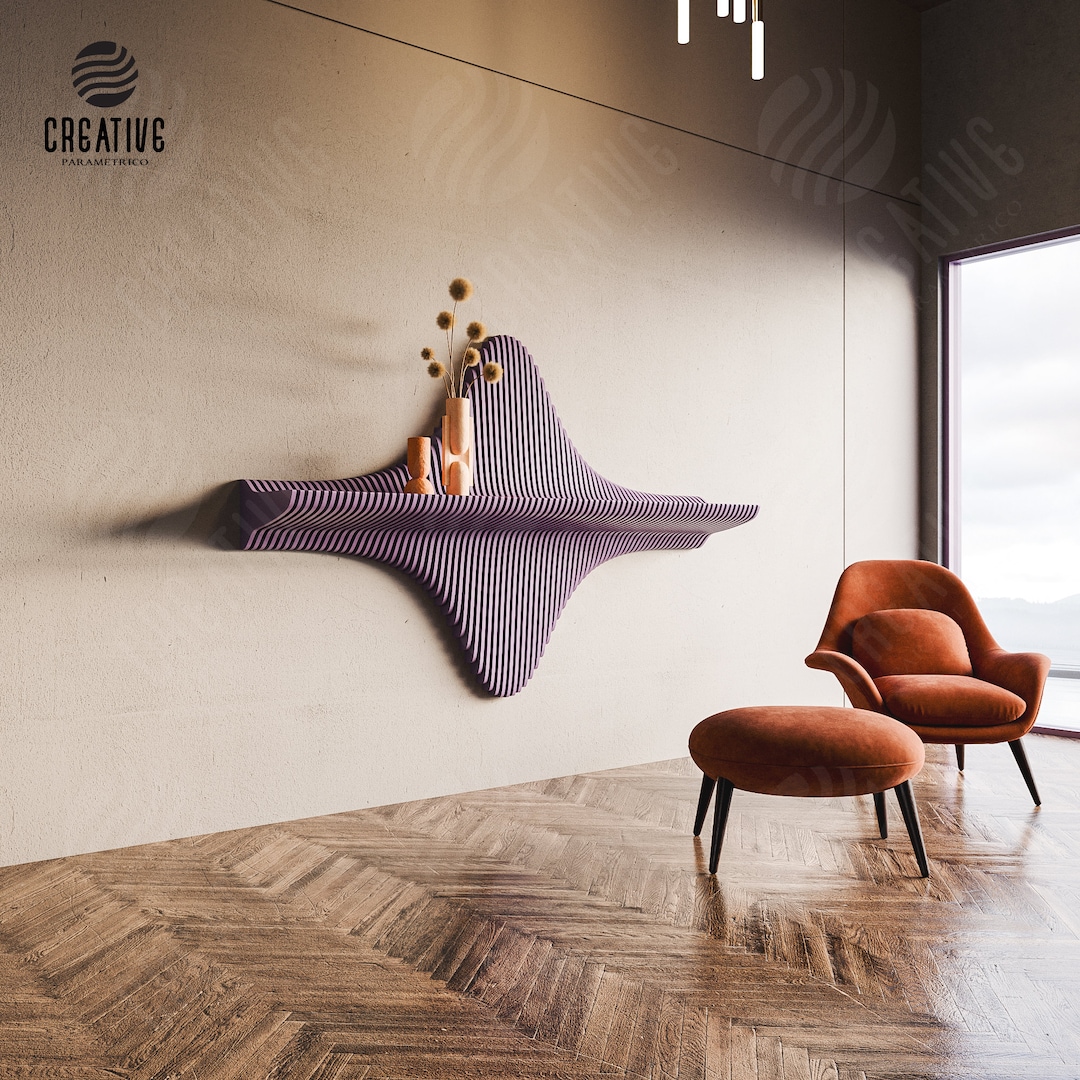 Parametric Shelf Νο9 / Digital File for CNC Cutting / Wall Décor Design ...
