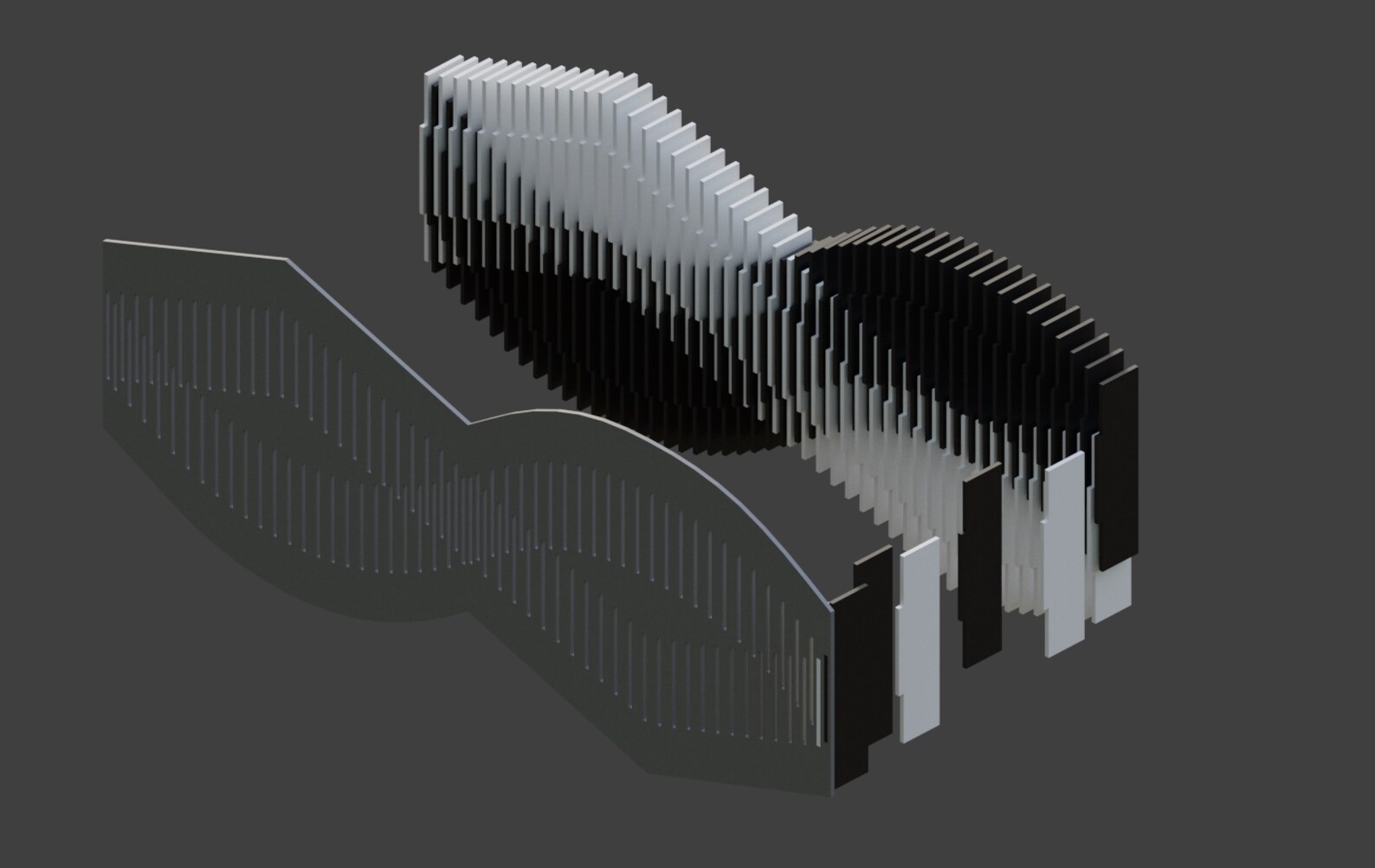 Parametric Wall Art Νο19 / Digital File for CNC Cutting /black & White ...