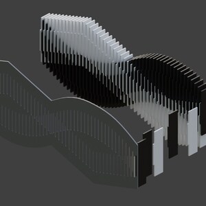 Parametric Wall Art Νο19 / Digital File for CNC Cutting /black & White ...