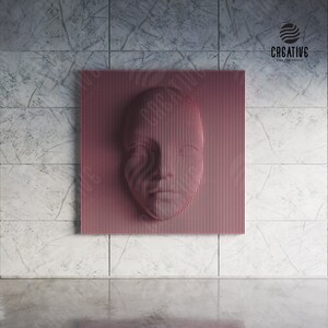 Parametric Human Head Νο2 female/digital File for CNC Cutting/wall ...