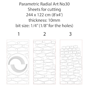 Parametric Radial Art Νο30/digital File for CNC Cutting/ CNC Files ...